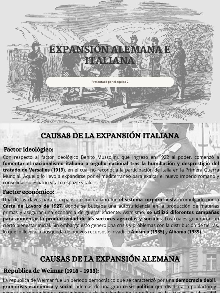 Expansiónismo Alemán - Italiano | PDF