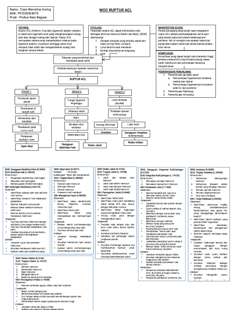 Woc Ruptur Acl | PDF