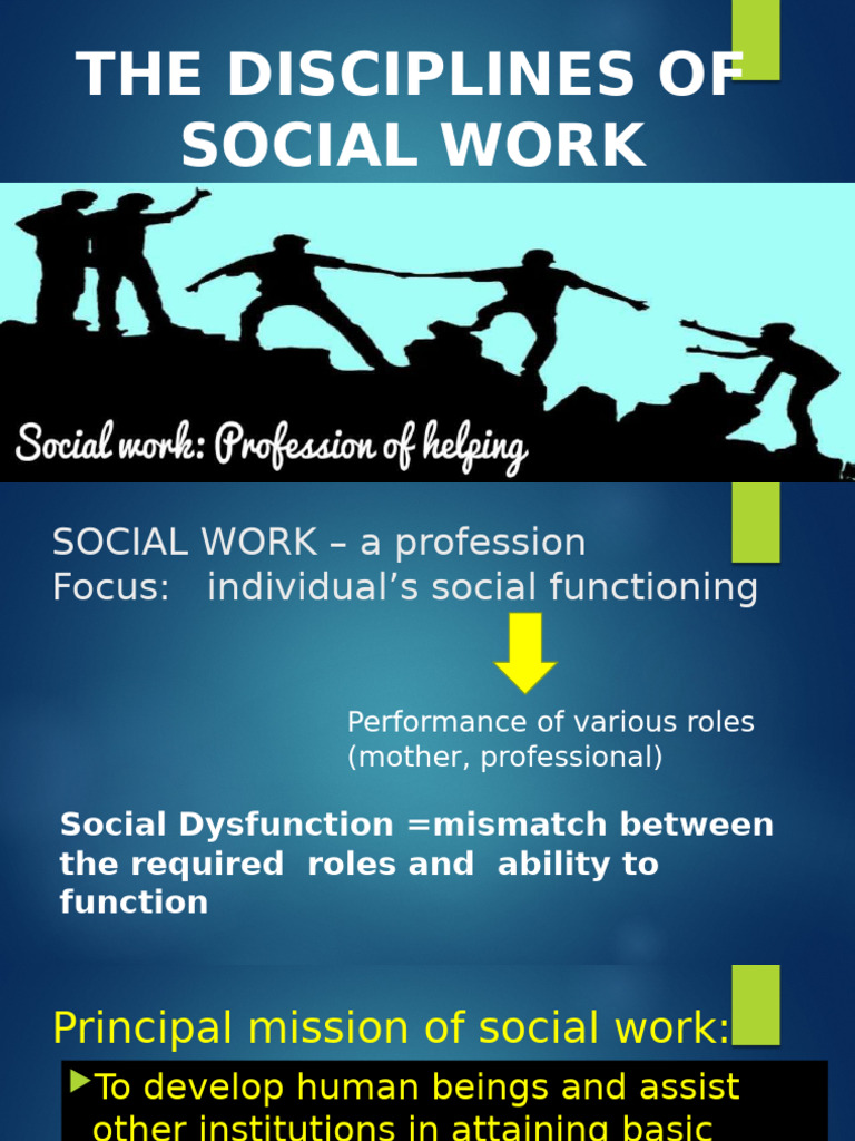 SCOPE Goals Principles Core Values of Social Work | PDF