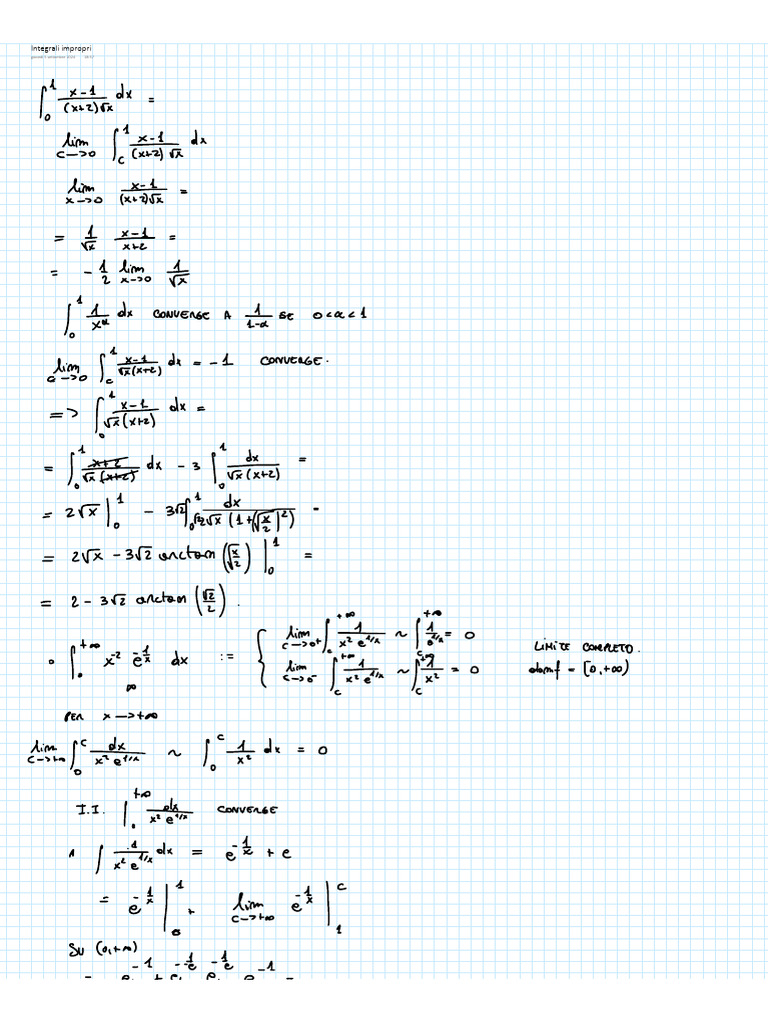 Integrali Impropri | PDF