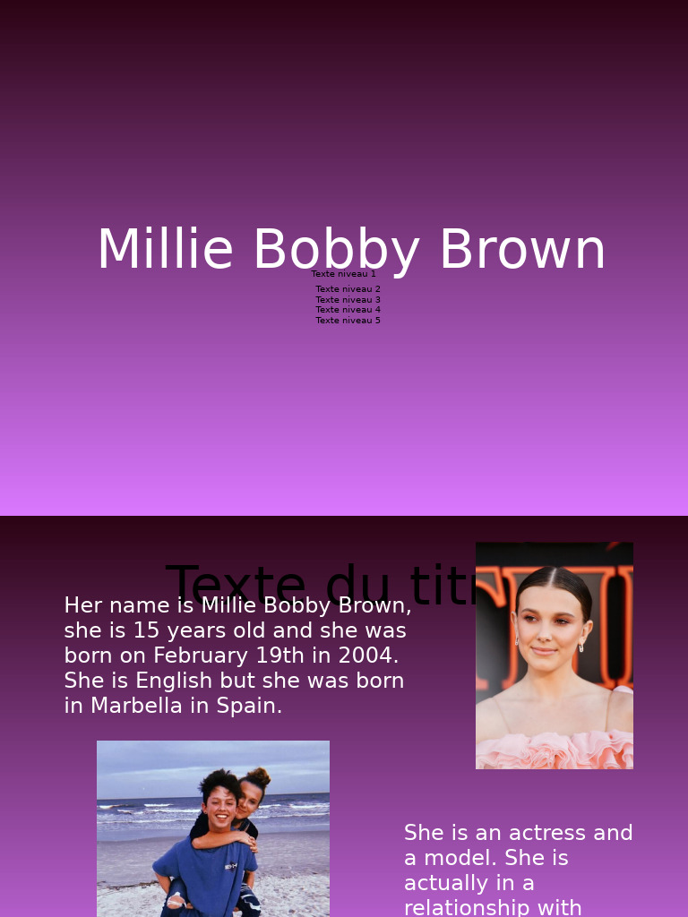 8 Presentation Millie Bobby Brown key | PDF