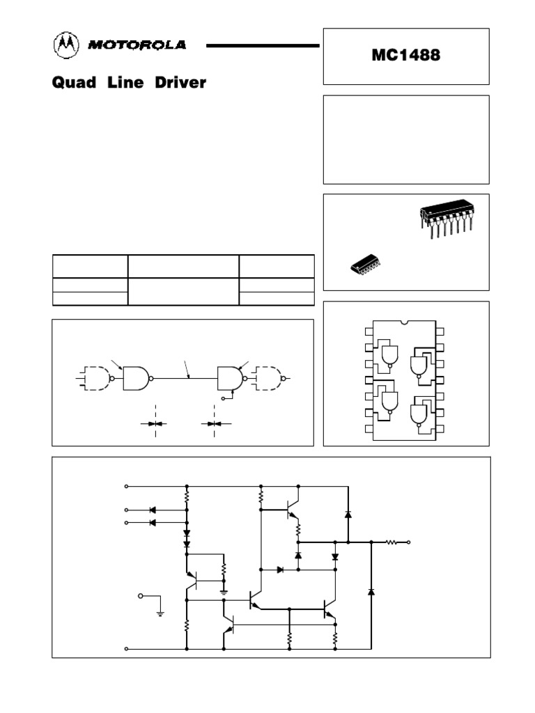 MC1488 - Quad Line Driver | PDF