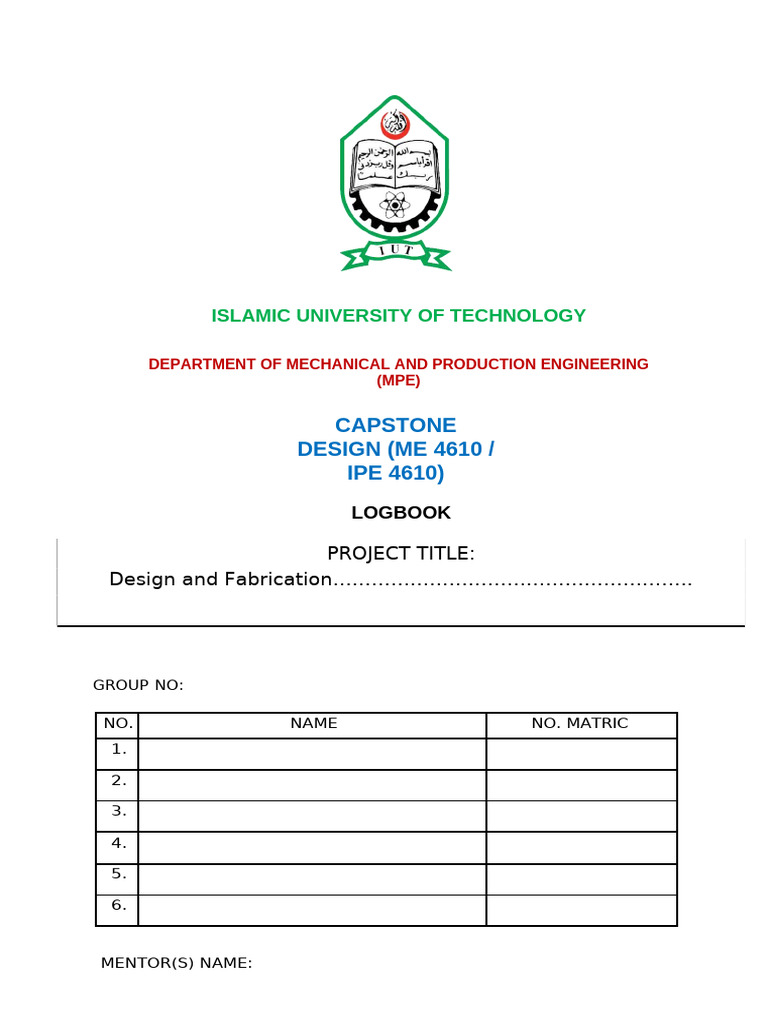 LOGBOOK Template (1) | PDF