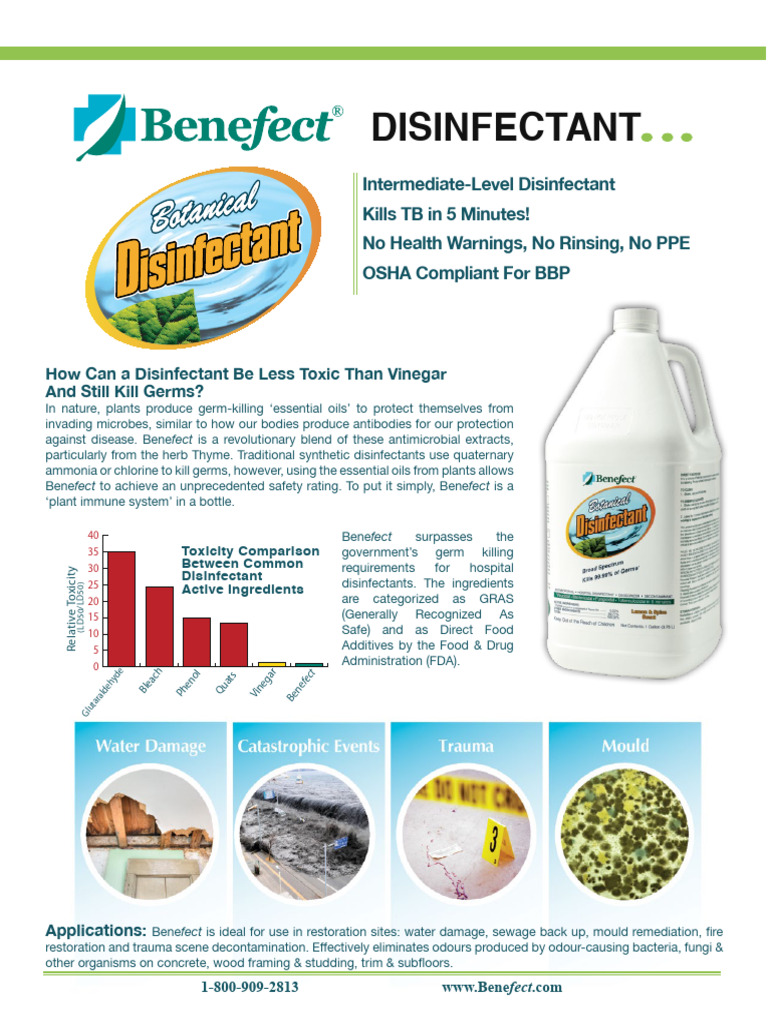 Eco-Friendly Disinfectant Solution | PDF | Disinfectant | Toxicity