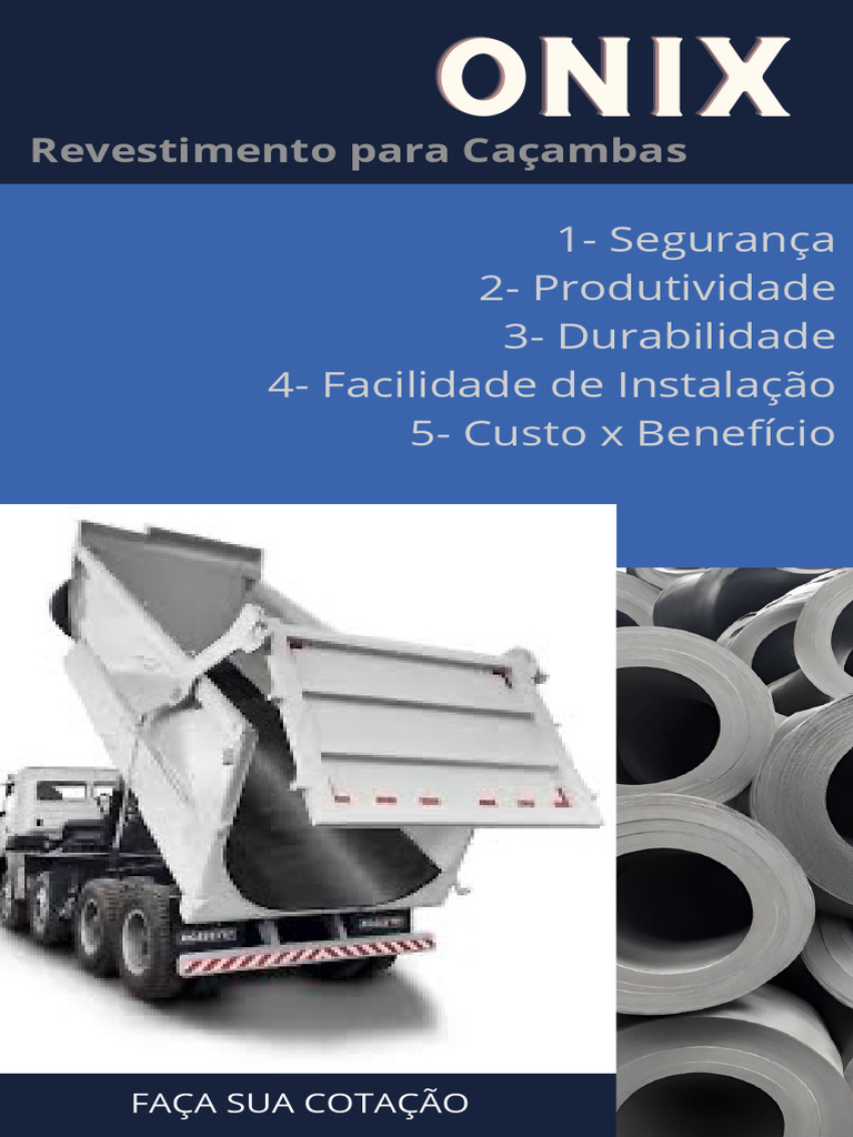 Revestimento Onix para Caçambas | PDF | Negócios