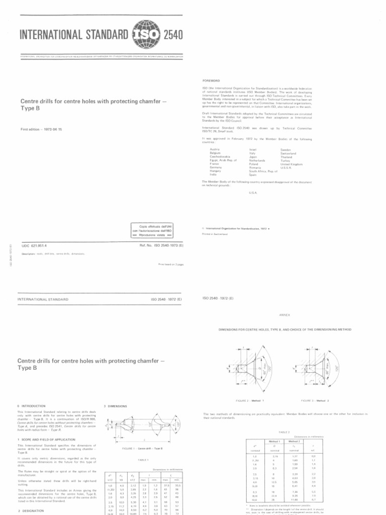 ISO 02540-1973 Type B | PDF