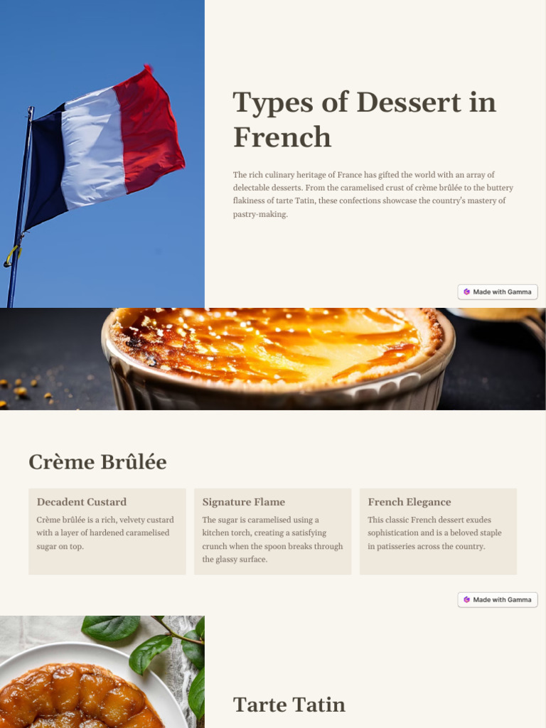 Types-of-Dessert-in-French | PDF
