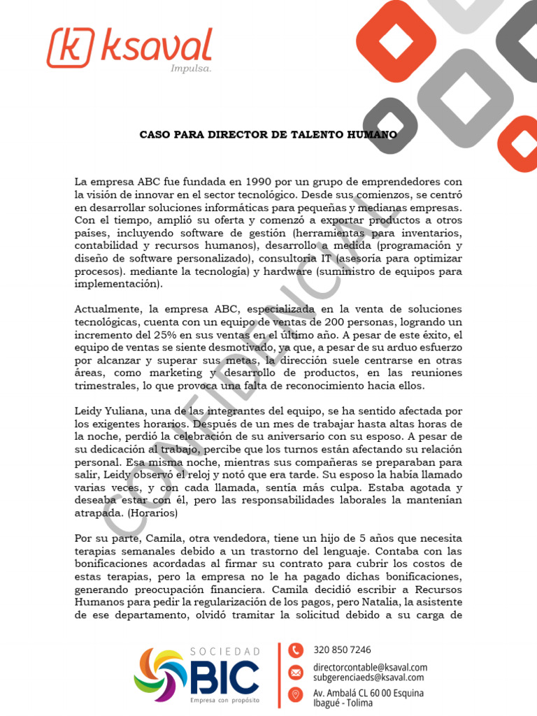 Caso Director DTL | PDF