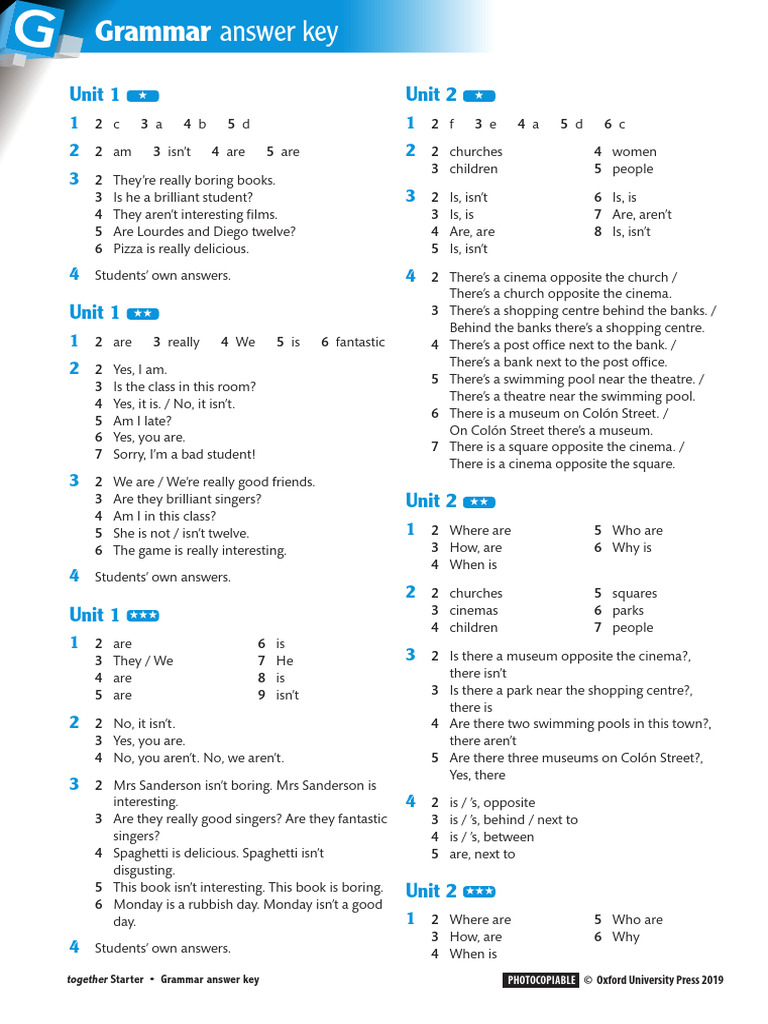 together_S_worksheets_answerkey | PDF
