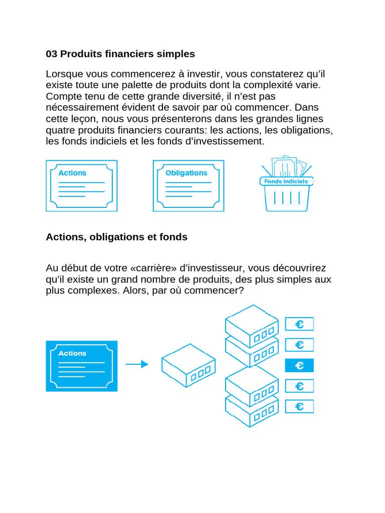 03 Produits financiers simples | PDF