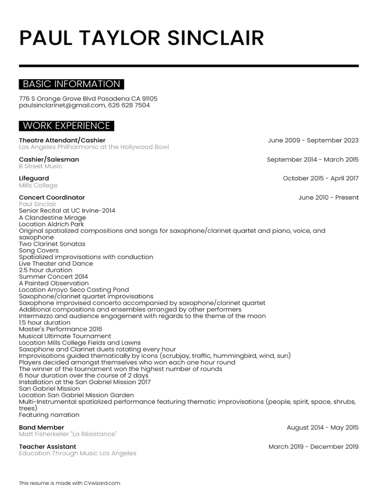 Paul Taylor Sinclair | PDF