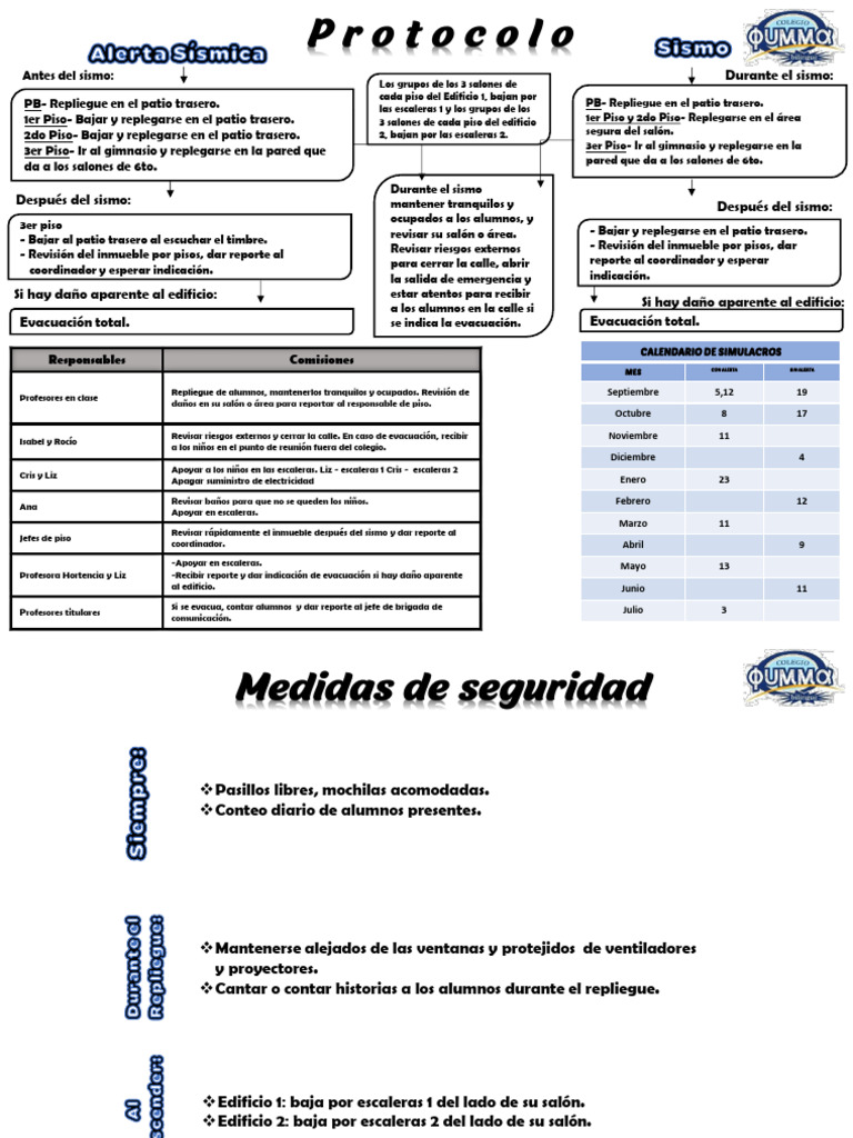 Protocolo Sismos 2024-2025 | PDF