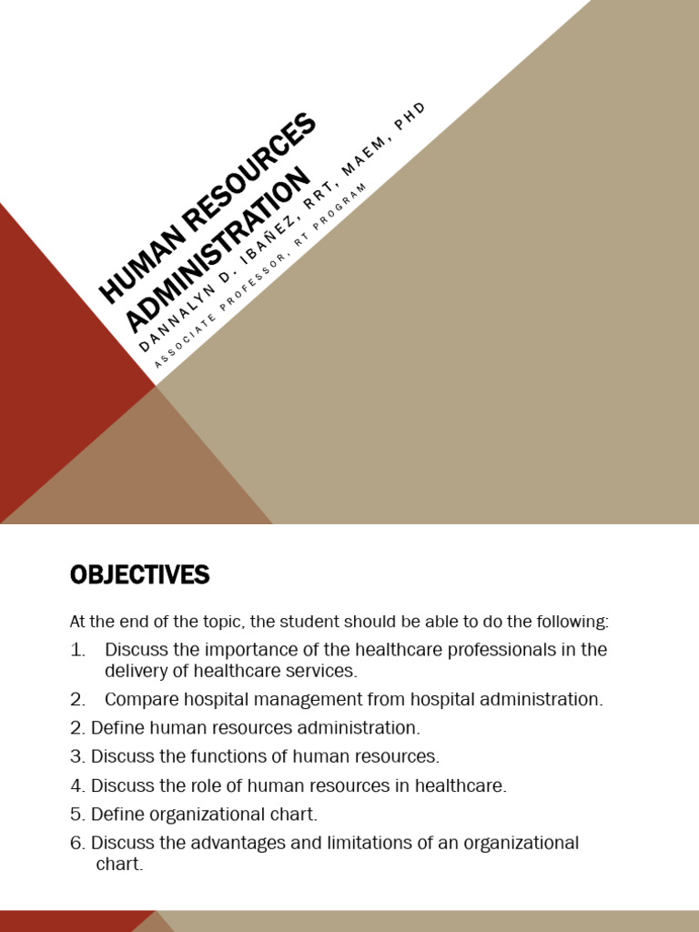 Lecture 4. Human Resources - RT203 | PDF
