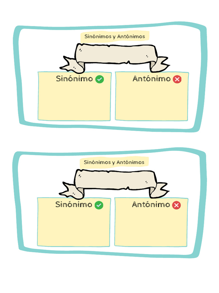 Copia de Sinónimos y Antónimos | PDF