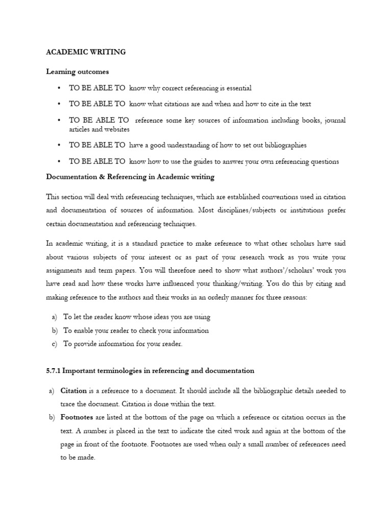 Academic Writing | PDF