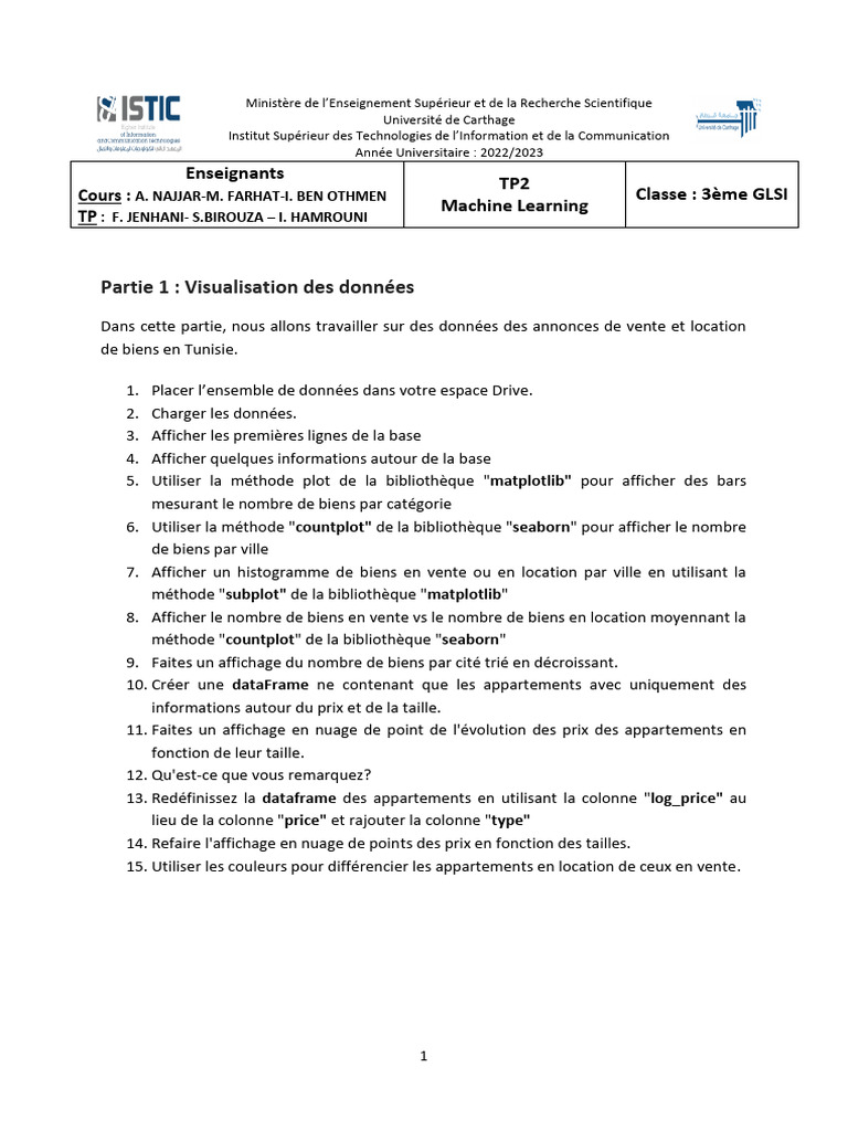 TP2-Visualisation et Préparation des données (1) | PDF
