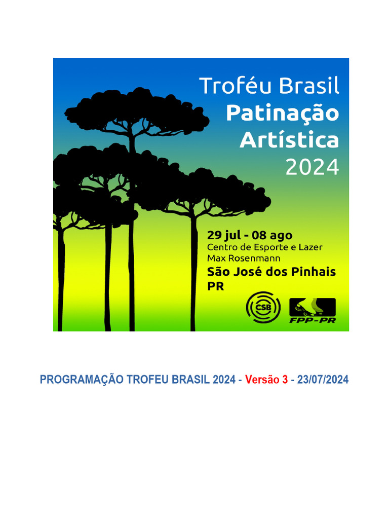 Programacao Trofeu Brasil 2024 Versao 3 23 07 2024 | PDF