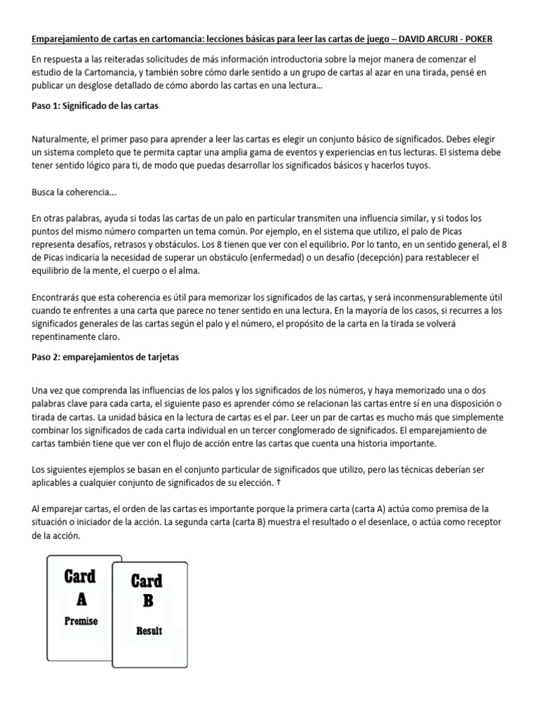 David Arcuri - Playing Cards Poker | PDF