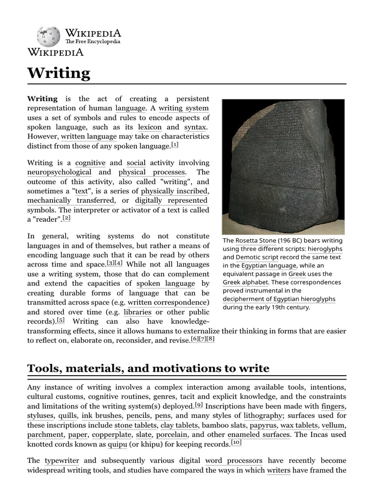 Writing | PDF