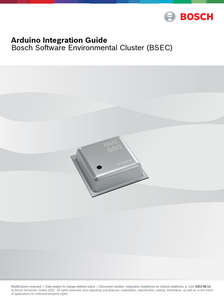 Integration Guidelines For Arduino Platforms | PDF