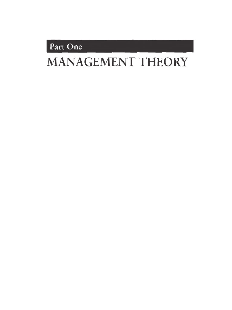 Management Theory and Practice Gerald A. Cole - CH1 | PDF