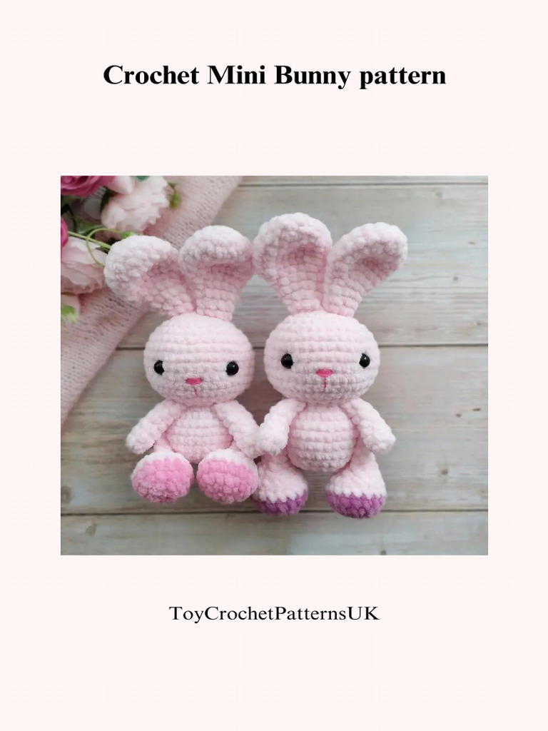Mini Bunny Crochet Pattern | PDF