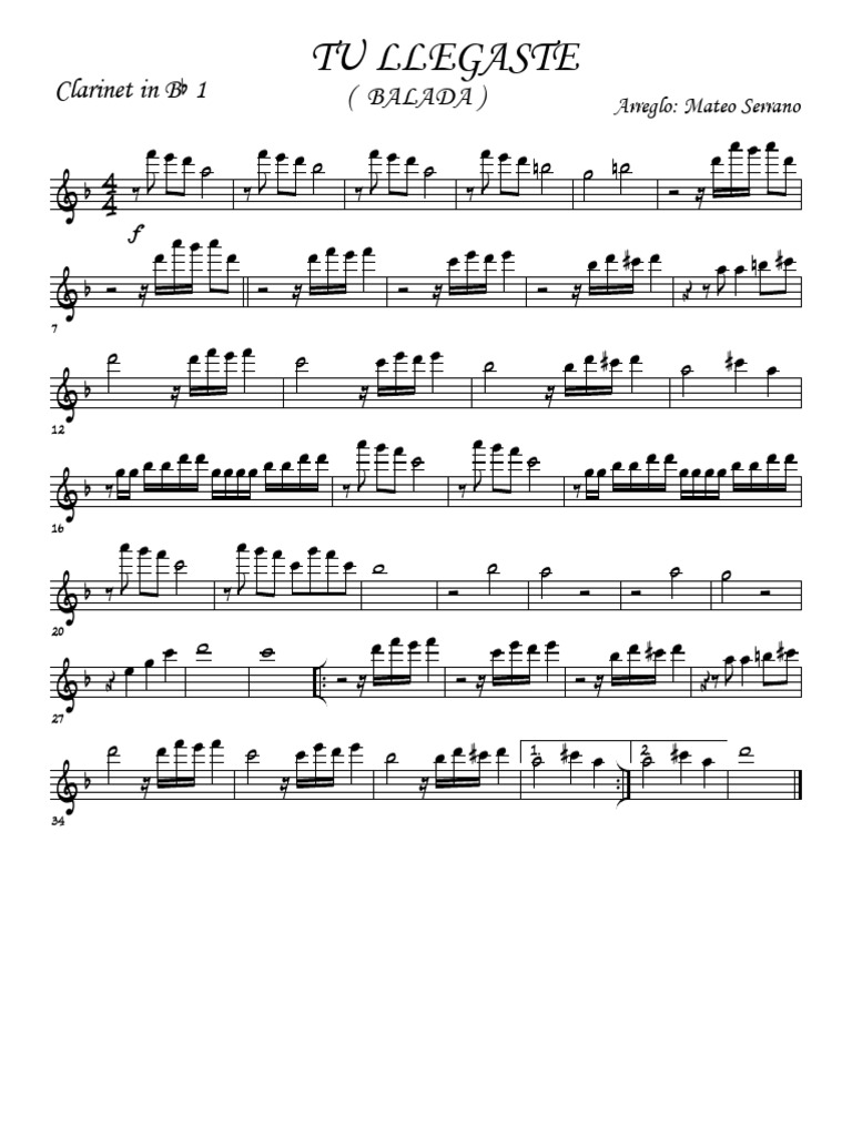 Tu Llegaste Cl1 | PDF