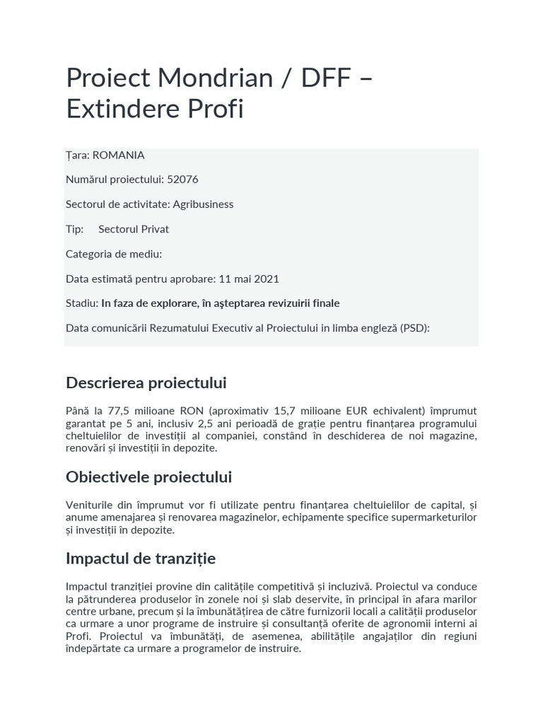 proiect | PDF