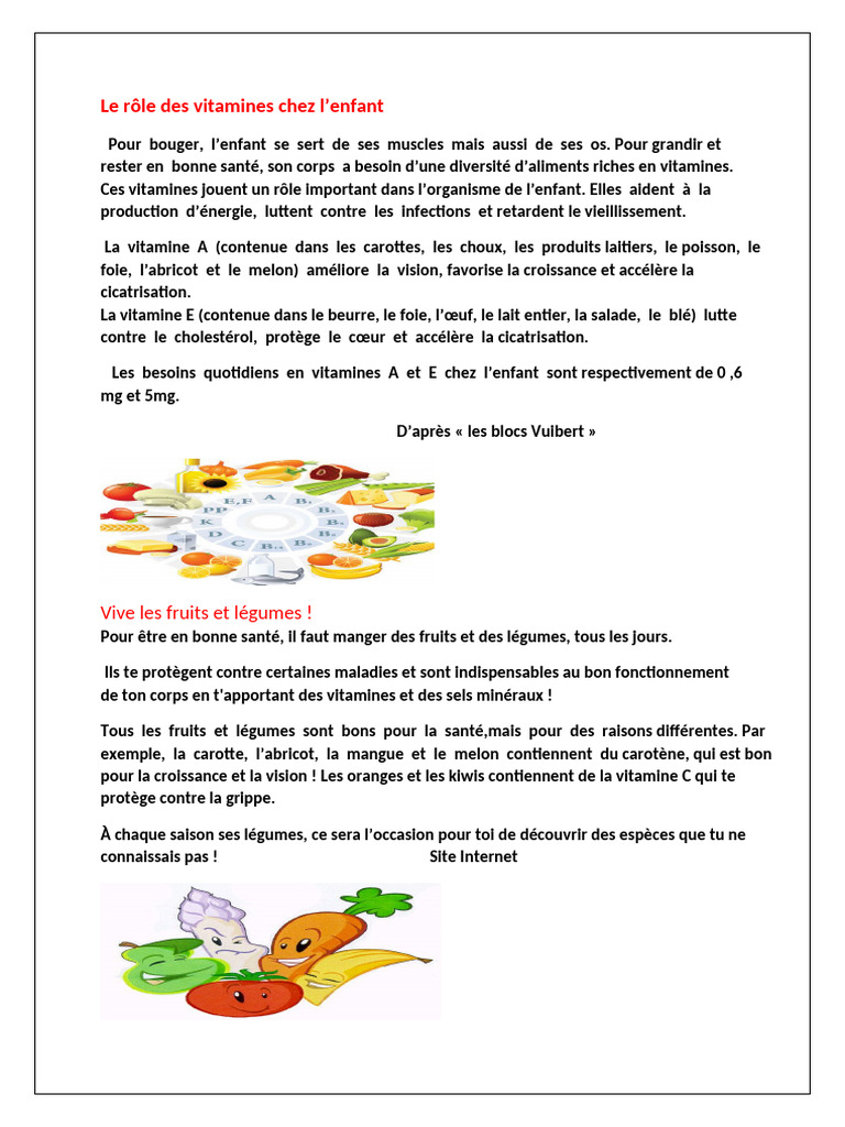 Textes Supports Sur L - Alimentation | PDF