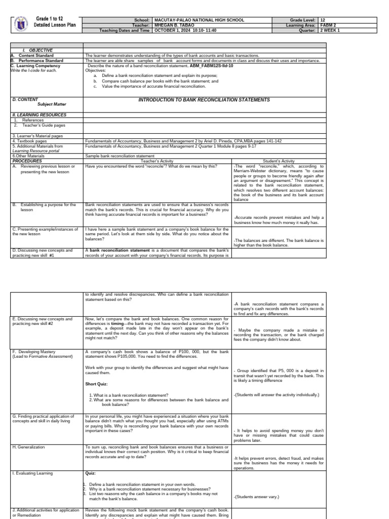 Fabm2 - q2d1 WEEK 1 | PDF