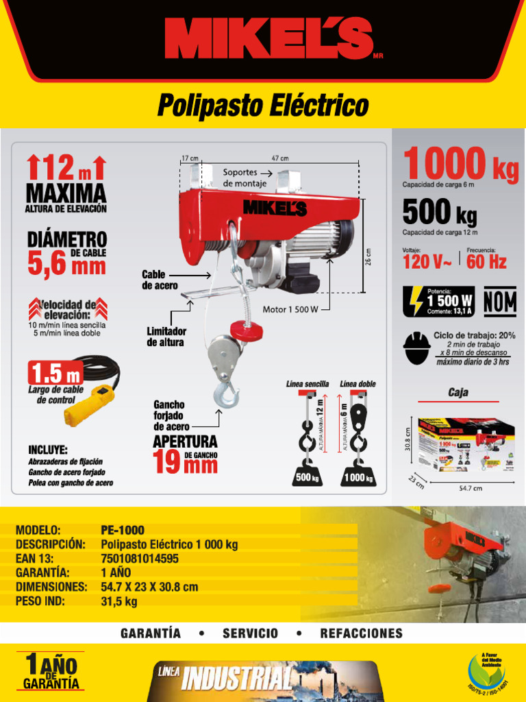 PE-1000 Ficha T Cnica | PDF