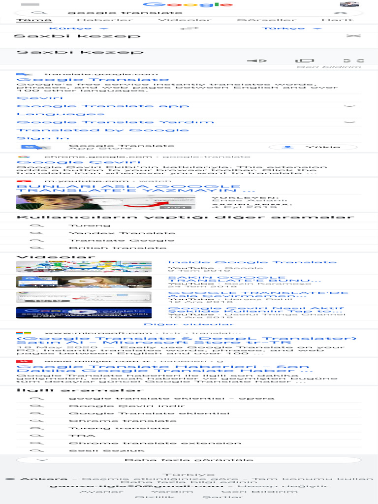 Google Translate - Google'Da Ara | PDF