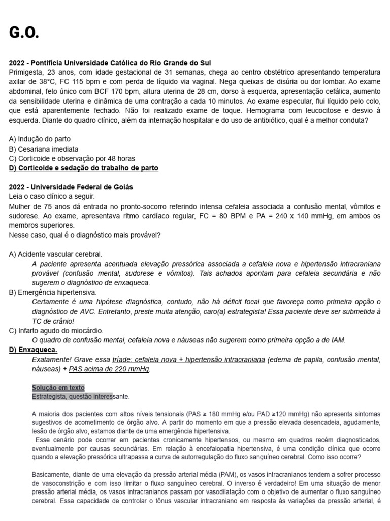 Cópia de Questões Simulado ENARE | PDF