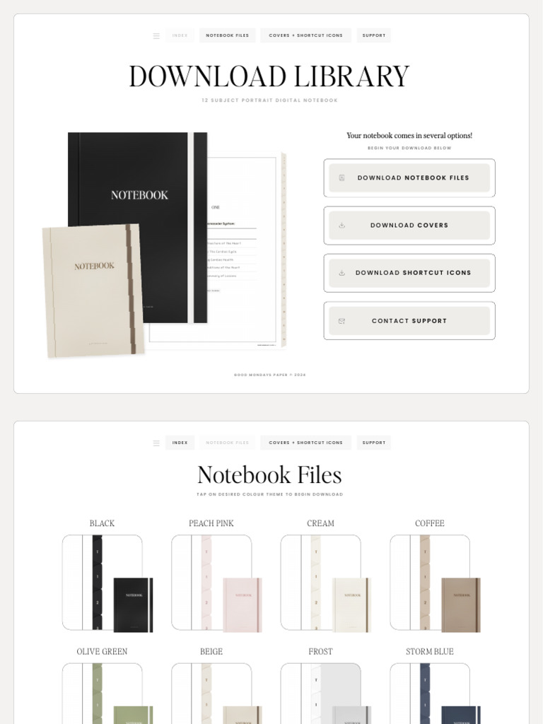 Download 12-Subject Digital Notebook | PDF | Computers