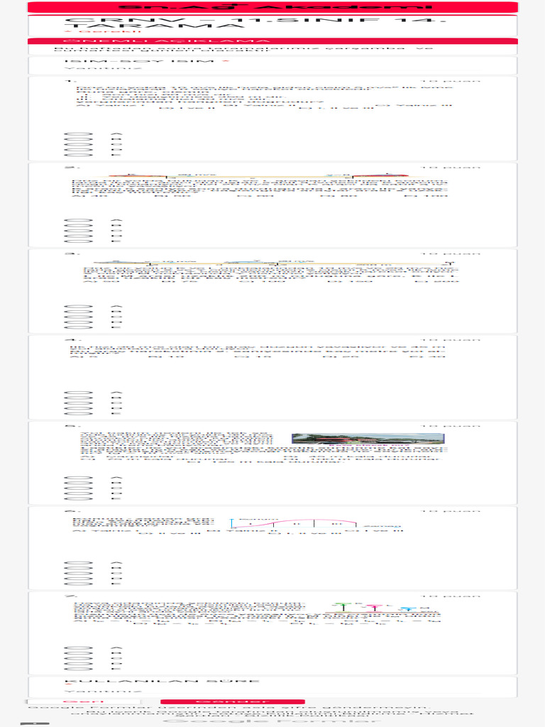 CRNV - 11.sinif 14. Tarama | PDF
