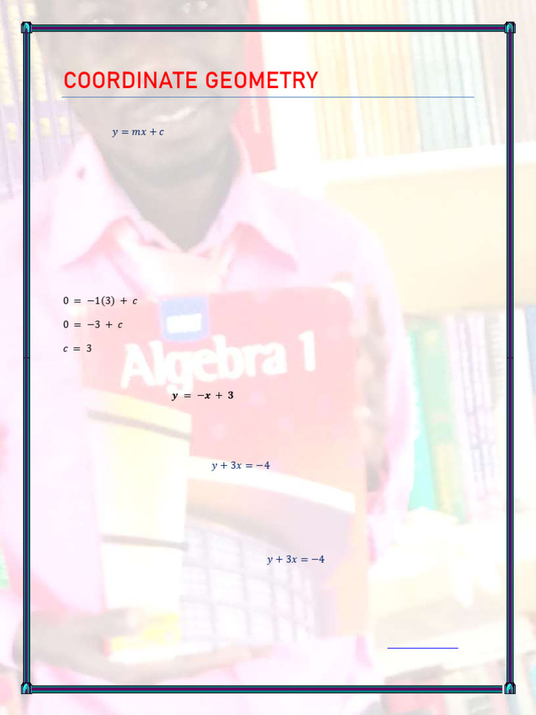 Coordinate Geometry | PDF