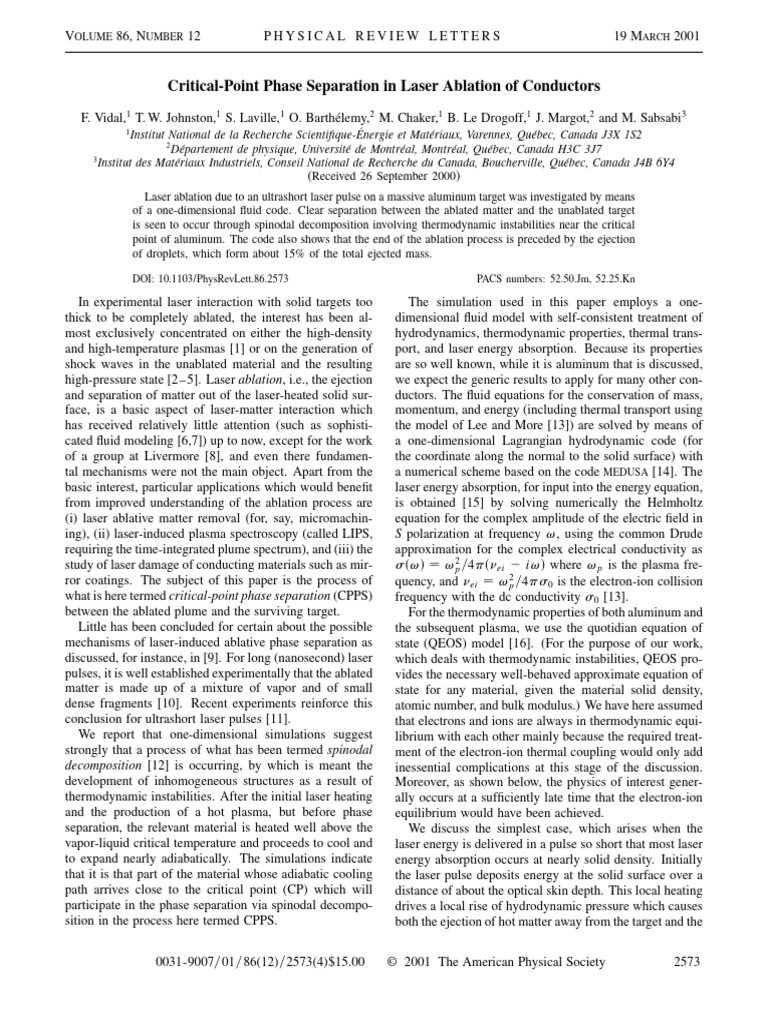 PhysRevLett 86 2573 | PDF