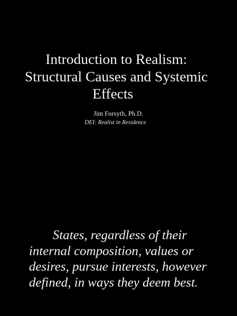 Realism | PDF