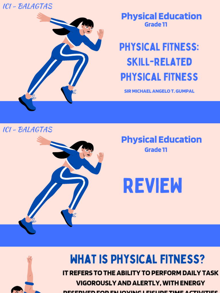 Lesson 2 Physical Fitness Skill Related | PDF