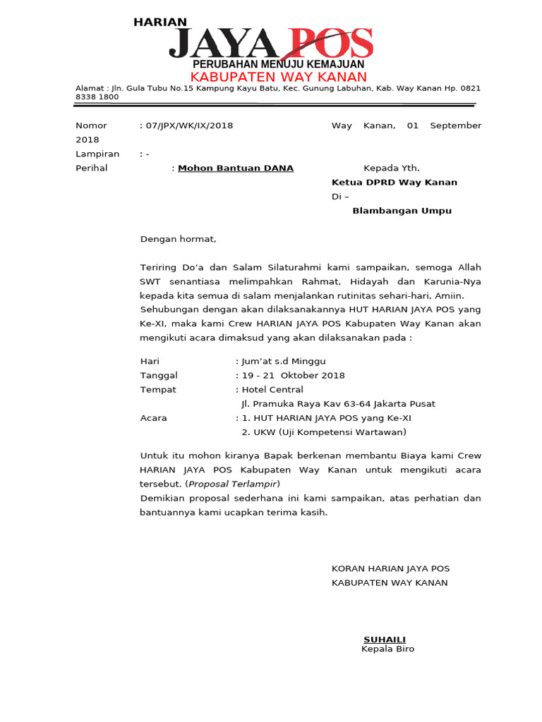 Proposal Master BPK Suhaili - Untuk Jilid | PDF