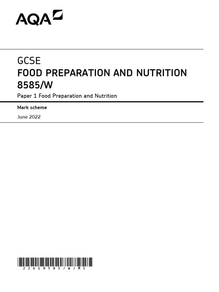 Aqa 8585W MS Jun22 | PDF