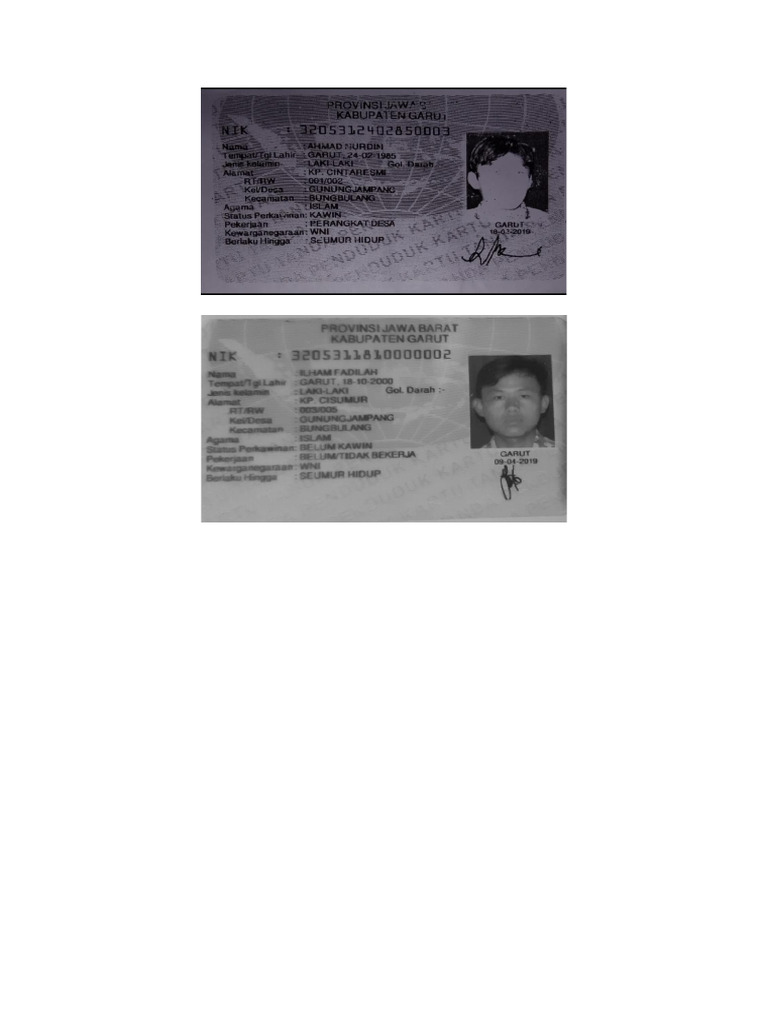 KTP Sekre Gunung Jampang | PDF