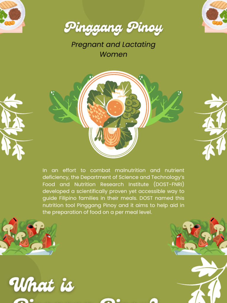 Pinggang Pinoy For Pregnant and Lactating - Ward Class | PDF