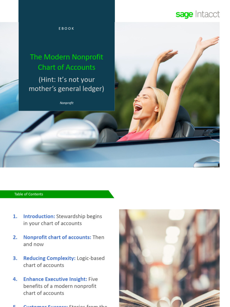 Sage Intacct Nonprofit Chart of Accounts Ebook | PDF