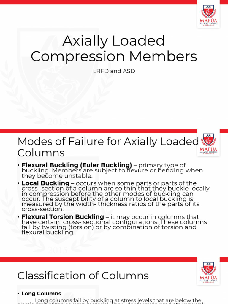 LECTURE 8 COMPRESSION MEMBER | PDF