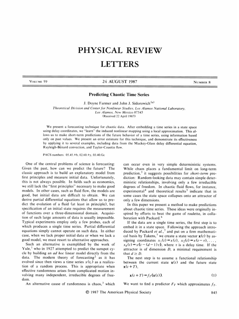 Predicting Chaotic | PDF