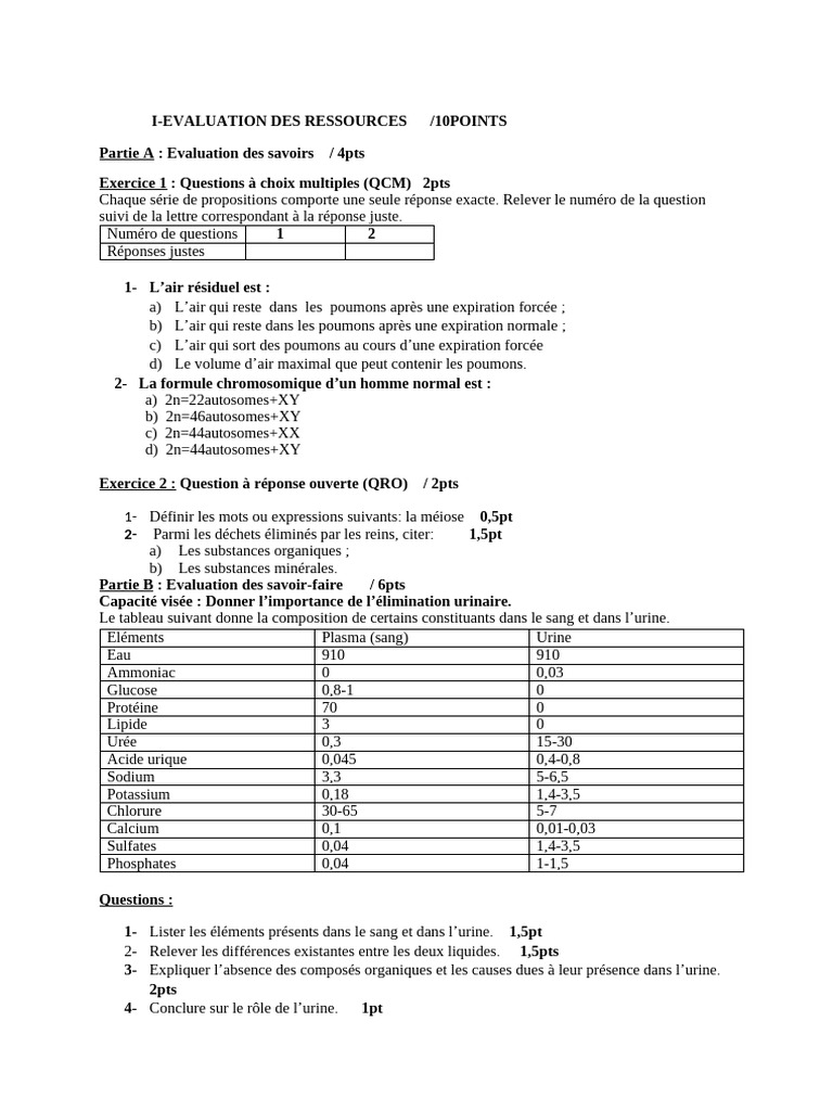 Bac Blanc N2 Seconde A4 Cabb | PDF