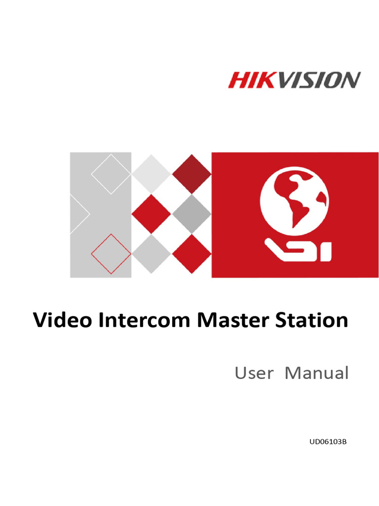 Video Intercom Master Station User Manual | PDF