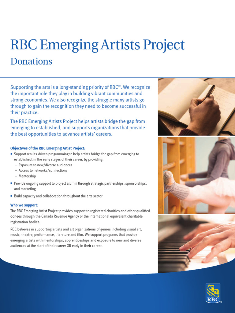 RBC Emerging Artist One Pager E | PDF