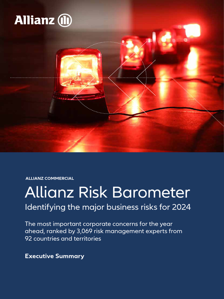 Allianz Risk Barometer 2024 Executive Summary | PDF | Business